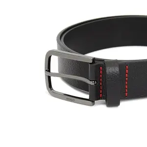 Hugo Boss Pin Buckle Leather Belt - Black
