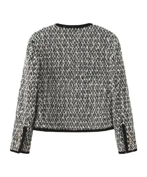 Marissa Chiara Textured Long-sleeve Jacket With Button Detail