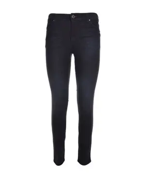 Emporio Armani Logo Detail Denim Jeans - Black