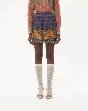 Valentino Garavani All-over Patterned Flared Skirt