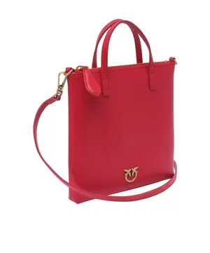 Pinko Zip-up Shoulder Bag With Curved Handle