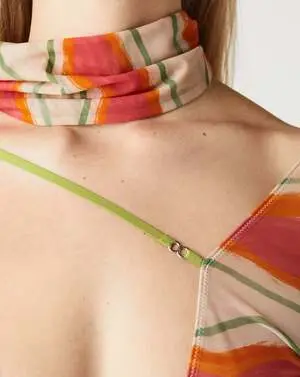 Jacquemus Le Abanaba Semi-sheer Bodysuit - White