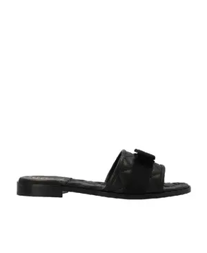 FERRAGAMO Bow Detail Slip-on Slippers