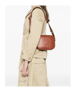 Stella McCartney Logo Camera Crossbody Bag - Brown