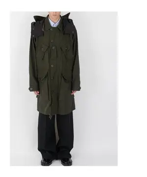 MAISON MARGIELA Long Sleeved Hooded Coat