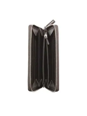 Gucci Web Gg Supreme Wrap-around Zipper Wallet