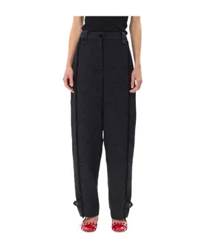 GANNI Tweed Trousers