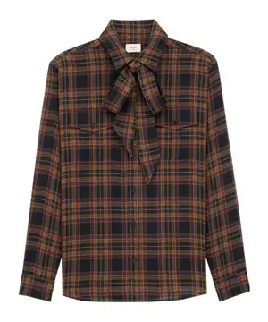 Saint Laurent Bow Detail Shirts For Women