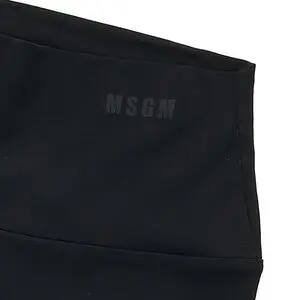 MSGM Logo-print High-waist Stretch Shorts