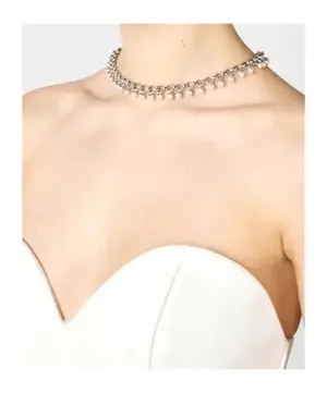 ROGER VIVIER Choker Necklace With Branded Pendant