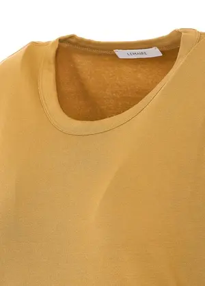 LEMAIRE Crewneck Short Sleeve T-shirt - Yellow