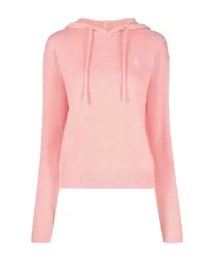 SPORTY  RICH Sporty & Rich Cashmere Drawstring Hoodie