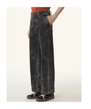 LANVIN Belted Wide-leg Jeans