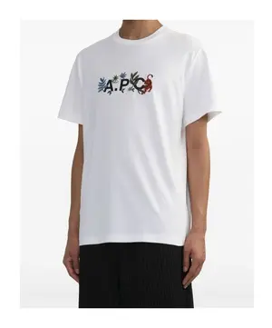 A.p.c. Logo Printed Crewneck T-shirt