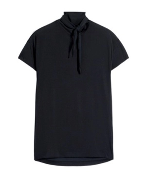 LEMAIRE Short Sleeve Foulard Top In Viscose Cotton Jersey