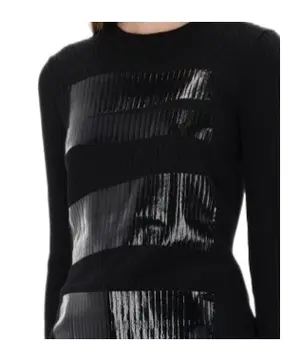 MAISON MARGIELA Ribbed Mini Dress With Striped Detailing