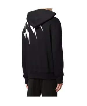 Neil Barrett Thunderbolt Pouch Pocket Hoodie