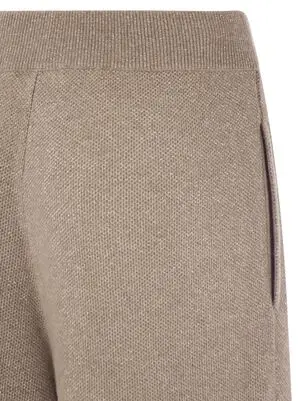 Brunello Cucinelli Straight Leg Knitted Trousers - Gray