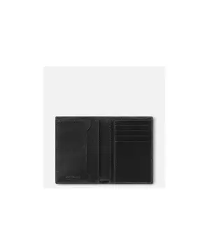 Montblanc Mini Logo Plaque 4cc Wallet - Black