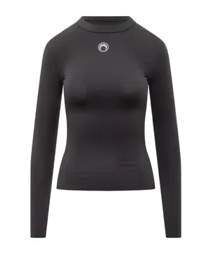 Marine Serre High Neck Performance Tops For Women