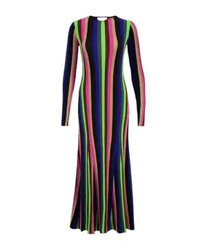 Gabriela Hearst Striped Ribbed Knit Maxi Dress
