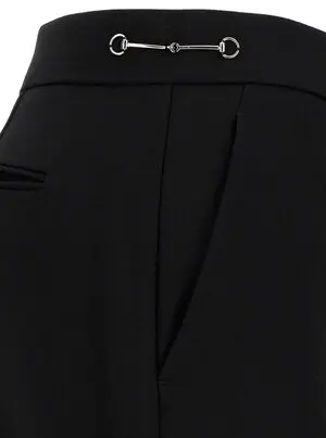 Gucci Slim Horsebit Detail Tailored Pants