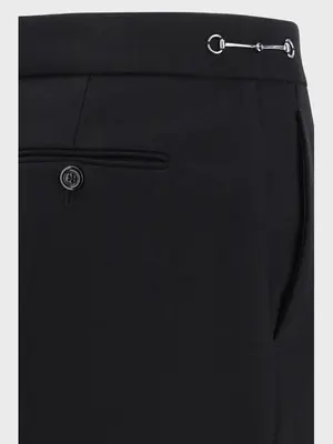 Gucci Slim Horsebit Detail Tailored Pants