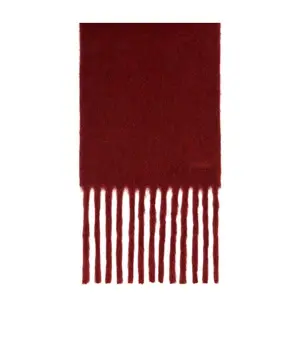 Max Mara Alpaca-blend Scarf - Bordeaux Red