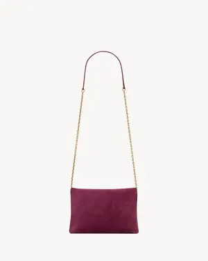 Saint Laurent Cassandre Small Chain Pouch - Deep Fuchsia