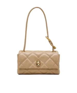 Marc Jacobs Quilted Mini Dual Shoulder Bag - Camel