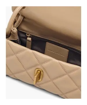 Marc Jacobs Quilted Mini Dual Shoulder Bag - Camel