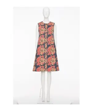 Valentino Garavani Sleeveless Crewneck Floral Dress - Multicolour