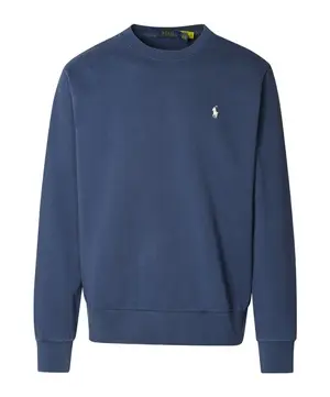 Polo Ralph Lauren Loopback Fleece Sweatshirt With Embroidered Pony - Blue