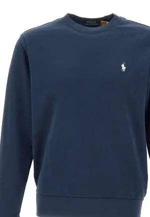 Polo Ralph Lauren Loopback Fleece Sweatshirt With Embroidered Pony - Blue