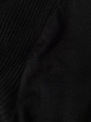Givenchy Ribbed Wool Long Sleeve Dress