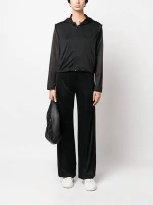 Fendi Acetate Hooded Zip-up Jacket With Logo Detail