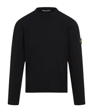 Stone Island Logo Patch Crewneck Sweatshirt