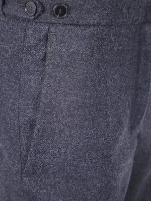 DARKPARK High-rise Wool Blend Trousers - Black