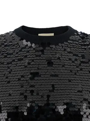 SEMICOUTURE Sequin Appliqué Sweater