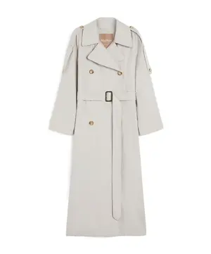 Max Mara Double-breasted Belted Coat - Raw