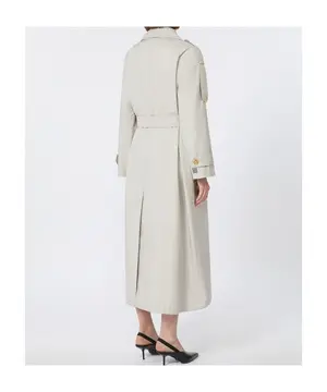 Max Mara Double-breasted Belted Coat - Raw