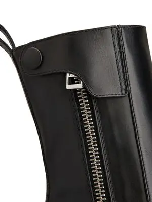 TOD'S Leather Zip-fastening Block-heel Boots