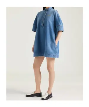 Givenchy Washed Denim Shirt Dress