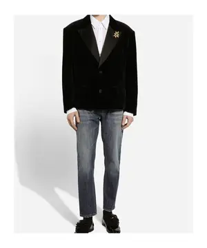 Dolce & Gabbana Dolce Gabbana Oversize Single-breasted Velvet Jacket