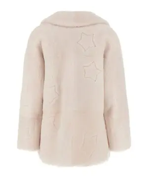 BLANCHA Star Pattern Fur Coat