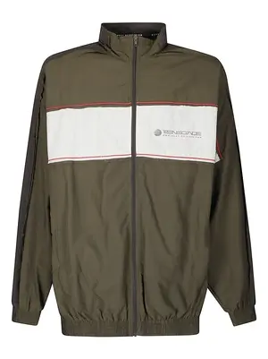 Martine Rose Layered Track Jacket - Green / Dark Green