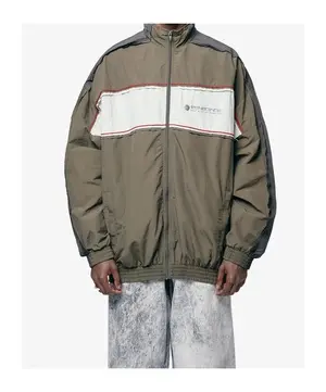 Martine Rose Layered Track Jacket - Green / Dark Green