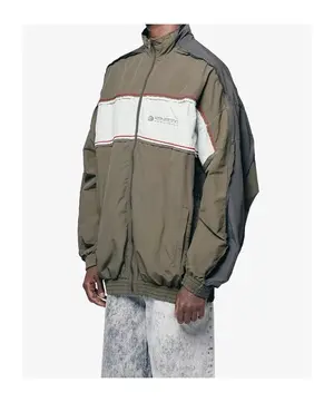 Martine Rose Layered Track Jacket - Green / Dark Green