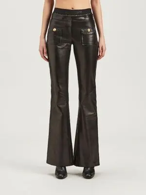 Palm Angels Flared Paneled Trousers