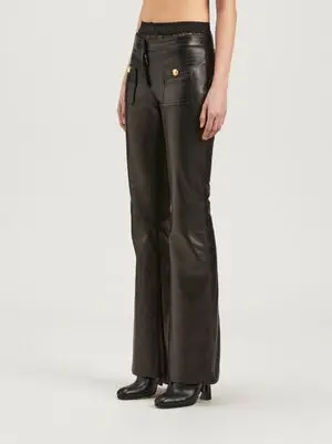 Palm Angels Flared Paneled Trousers